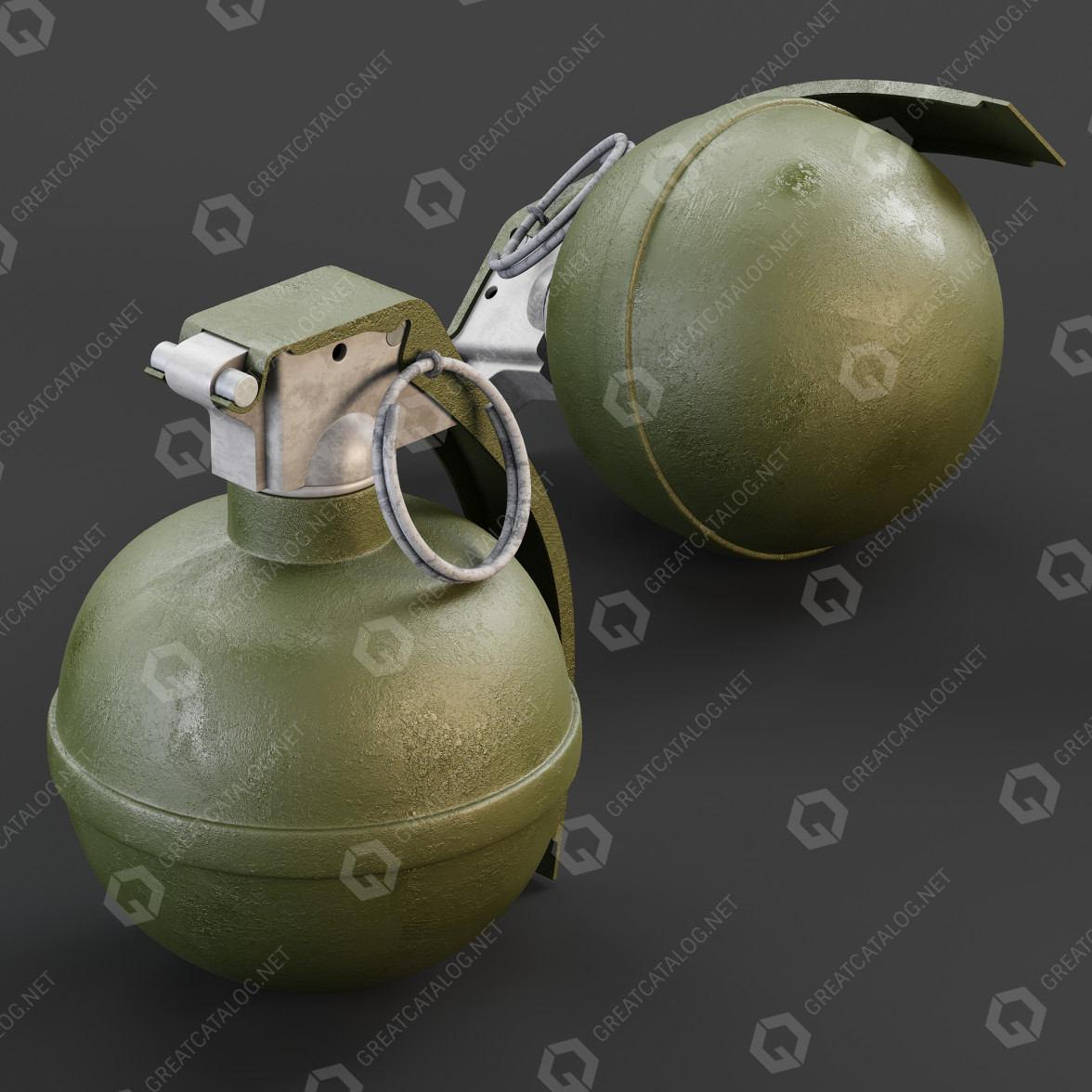 Grenade M67 3D model・Download 3D models・Great Catalog - GreatCatalog 27305
