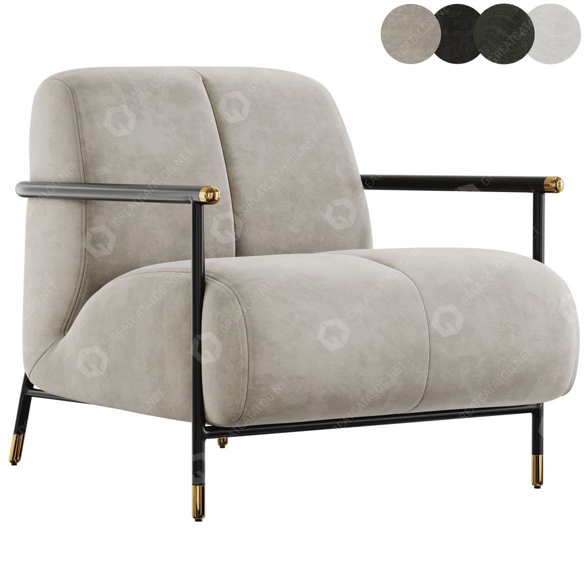 Armchair Saloni Mobilya Nice 3D model - GreatCatalog 27360