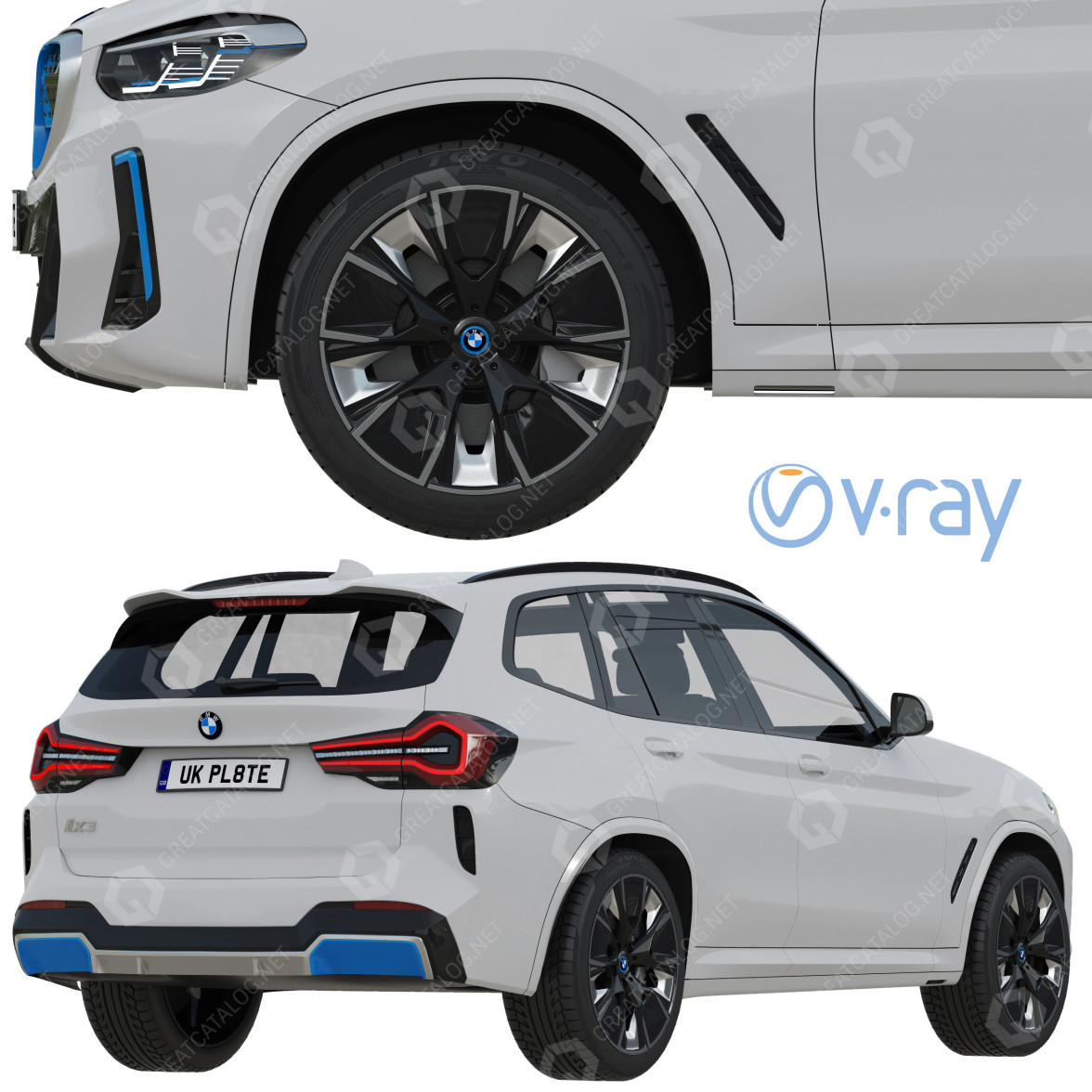 Car BMW iX3 2022 3D model・Download 3D models・Great Catalog ...