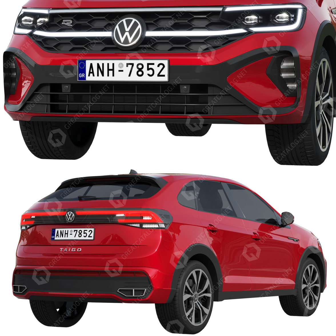 Car Volkswagen Taigo R 3D model - GreatCatalog 27389