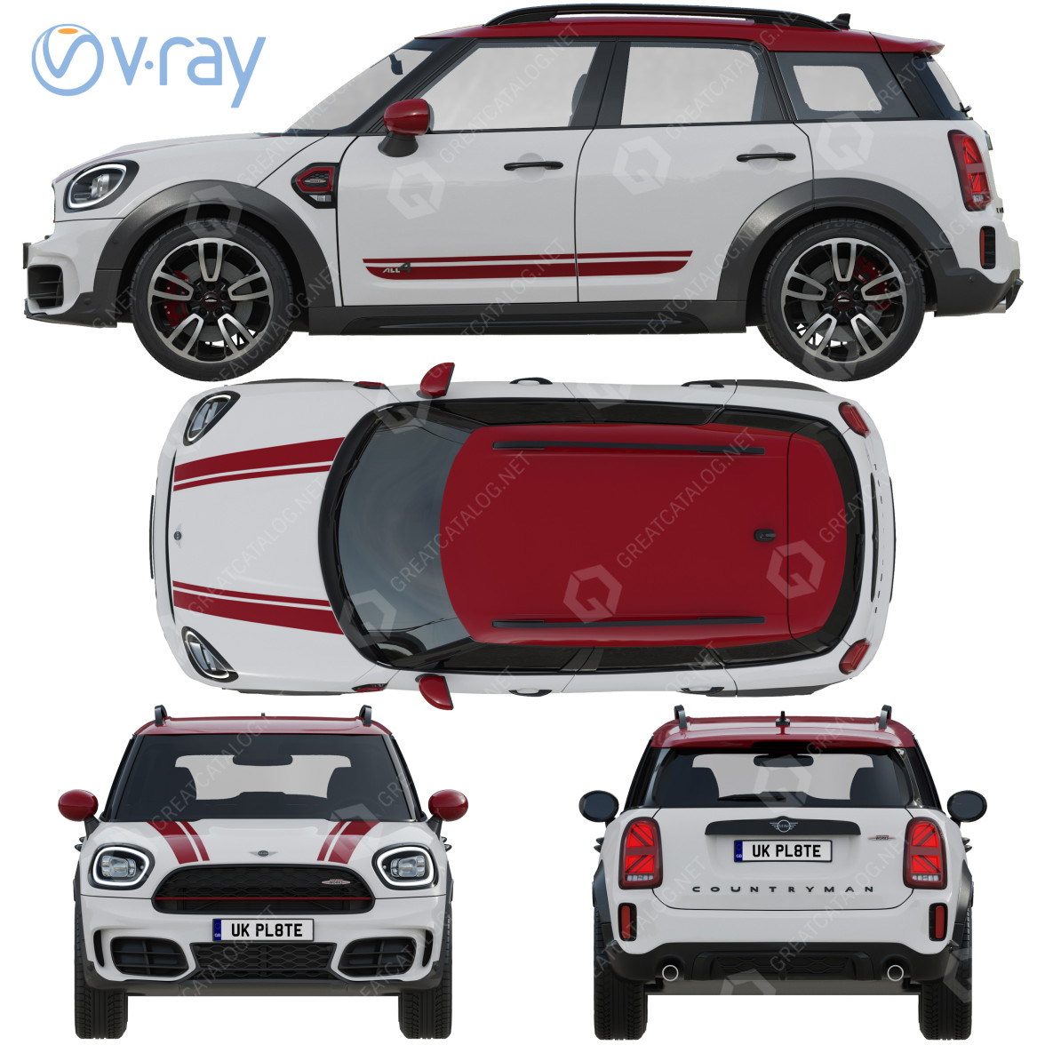 Car BMW Mini Countryman JCW 3D model - GreatCatalog 27395