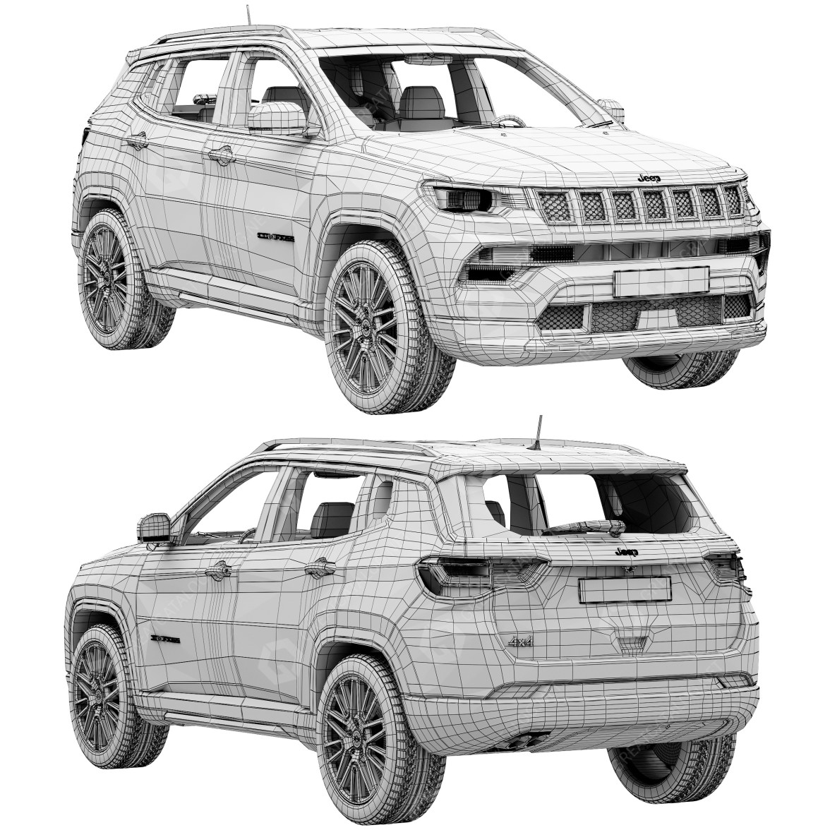 Car Jeep Compass 3D model・Download 3D models・Great Catalog