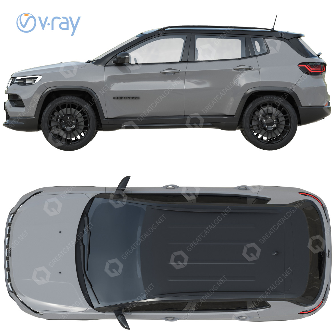 Car Jeep Compass 3D model・Download 3D models・Great Catalog