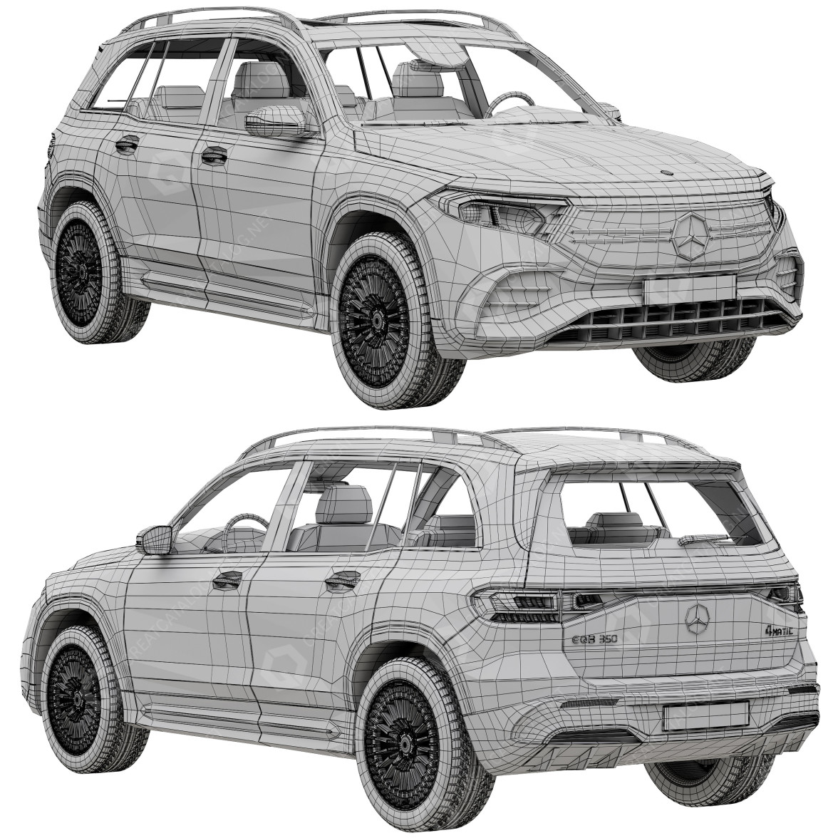 Car Mercedes-Benz EQB 3D model - GreatCatalog 27417