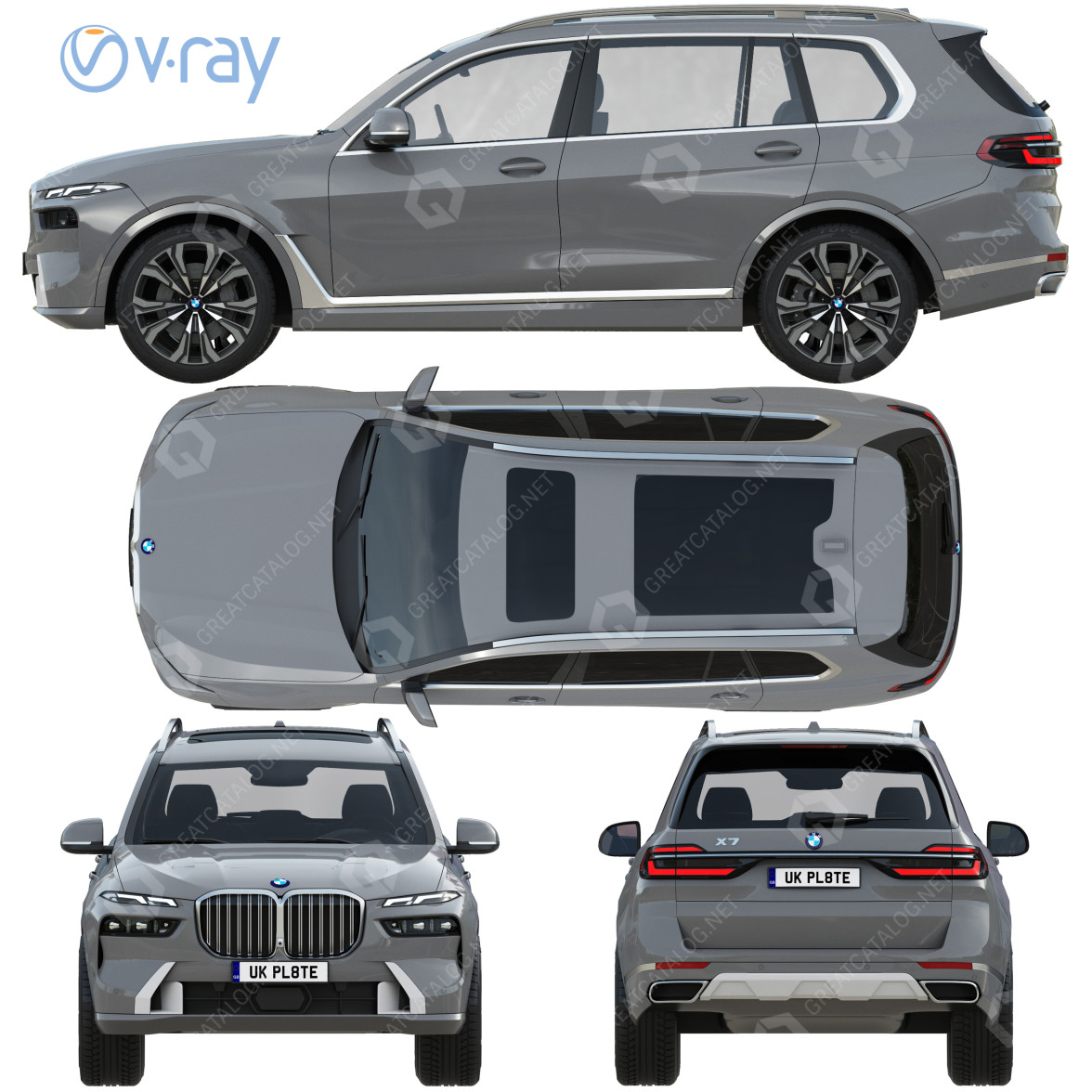Car BMW X7 2023 3D model・Download 3D models・Great Catalog - GreatCatalog 27428