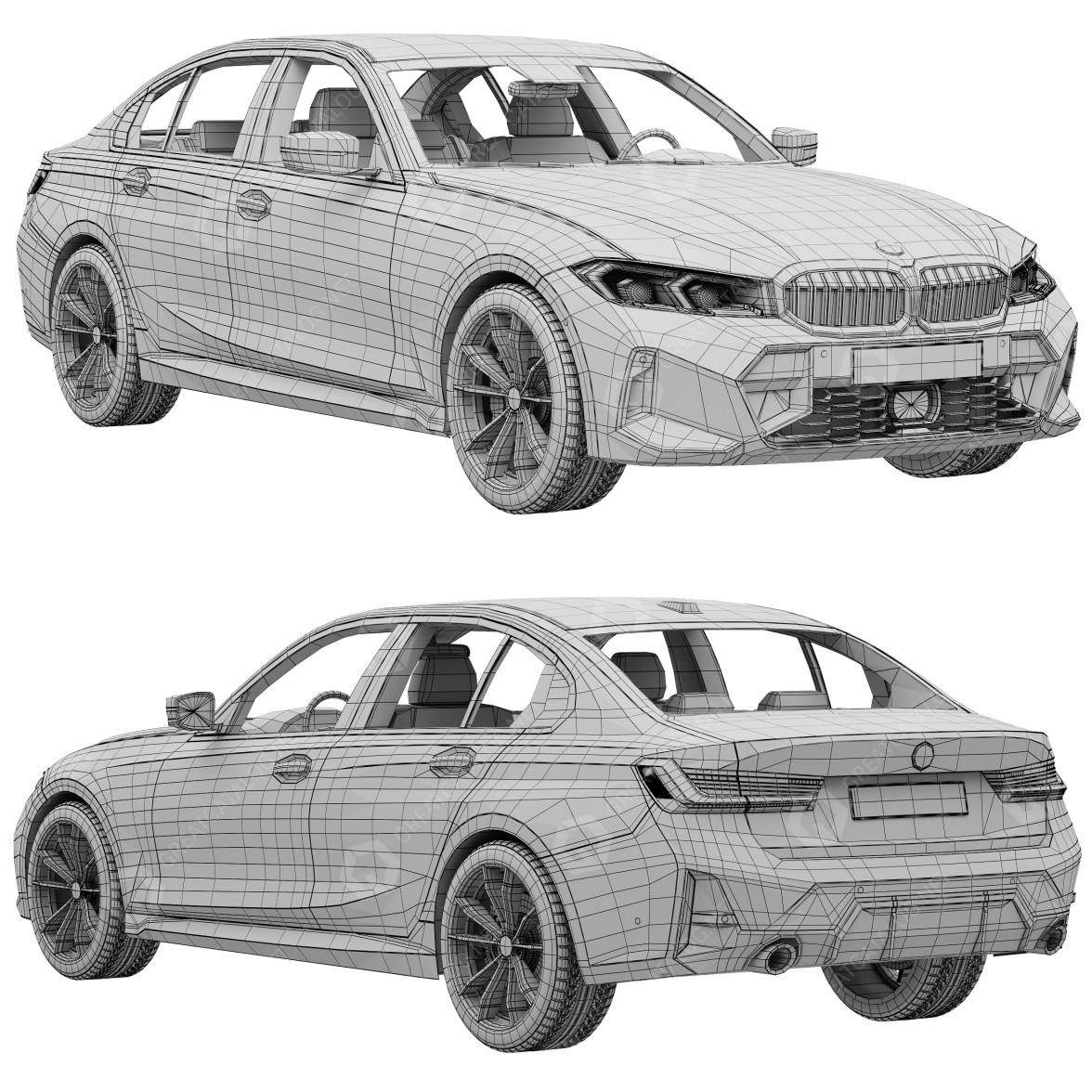 Car BMW 3 3D model・Download 3D models・Great Catalog - GreatCatalog 27436