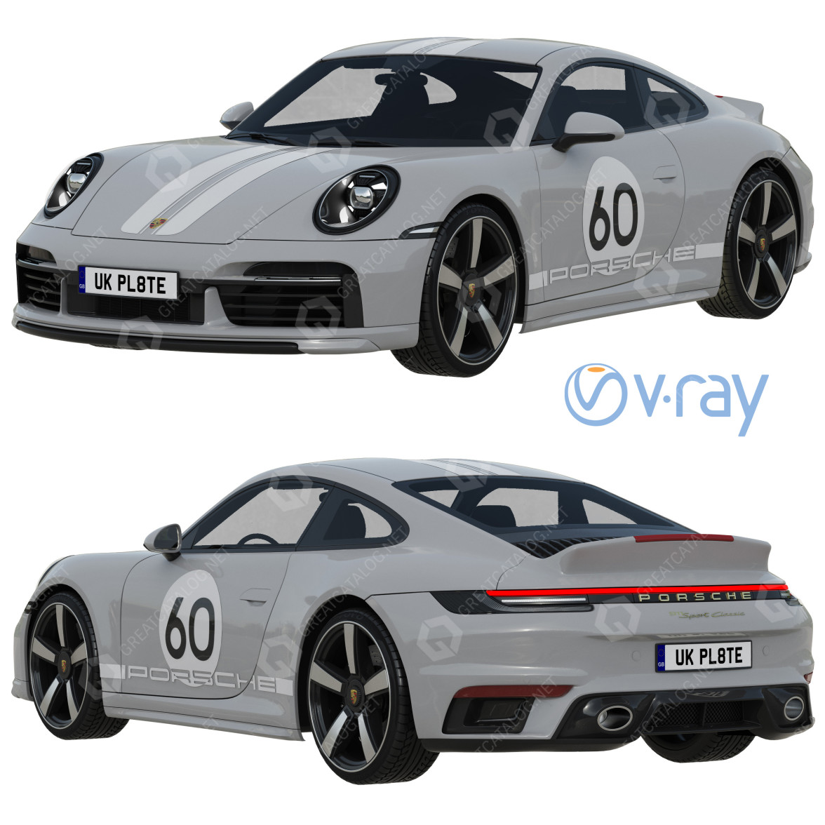 Car Porsche 911 Sport Classic 3D model - GreatCatalog 27442