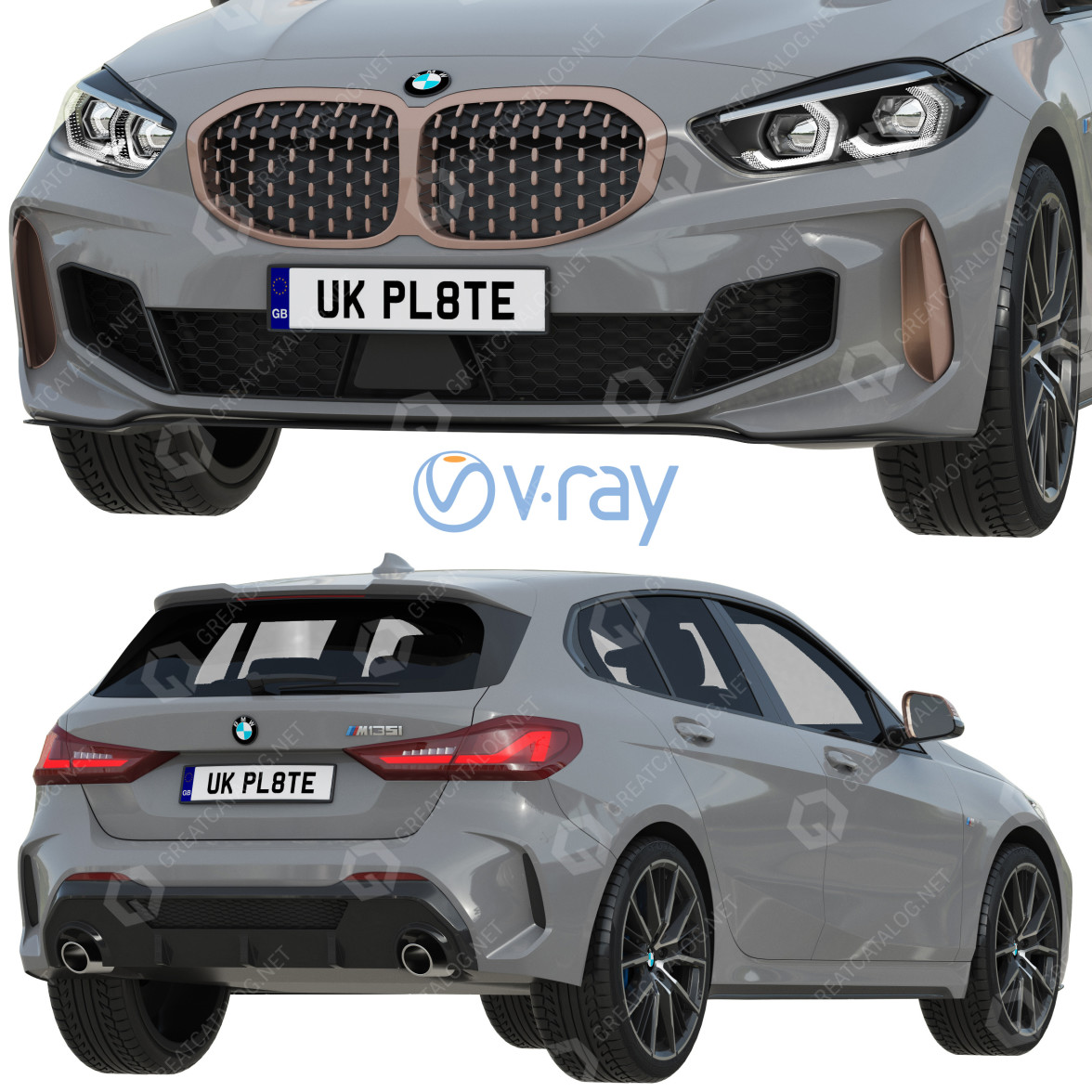 Car BMW M135i 3D model・Download 3D models・Great Catalog - GreatCatalog ...