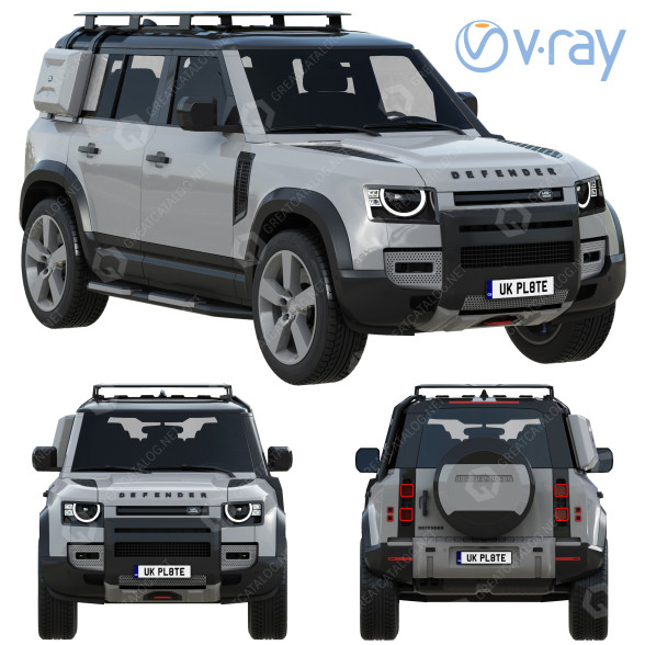 Car Land Rover Defender Explorer Pack 3D model - GreatCatalog 27492