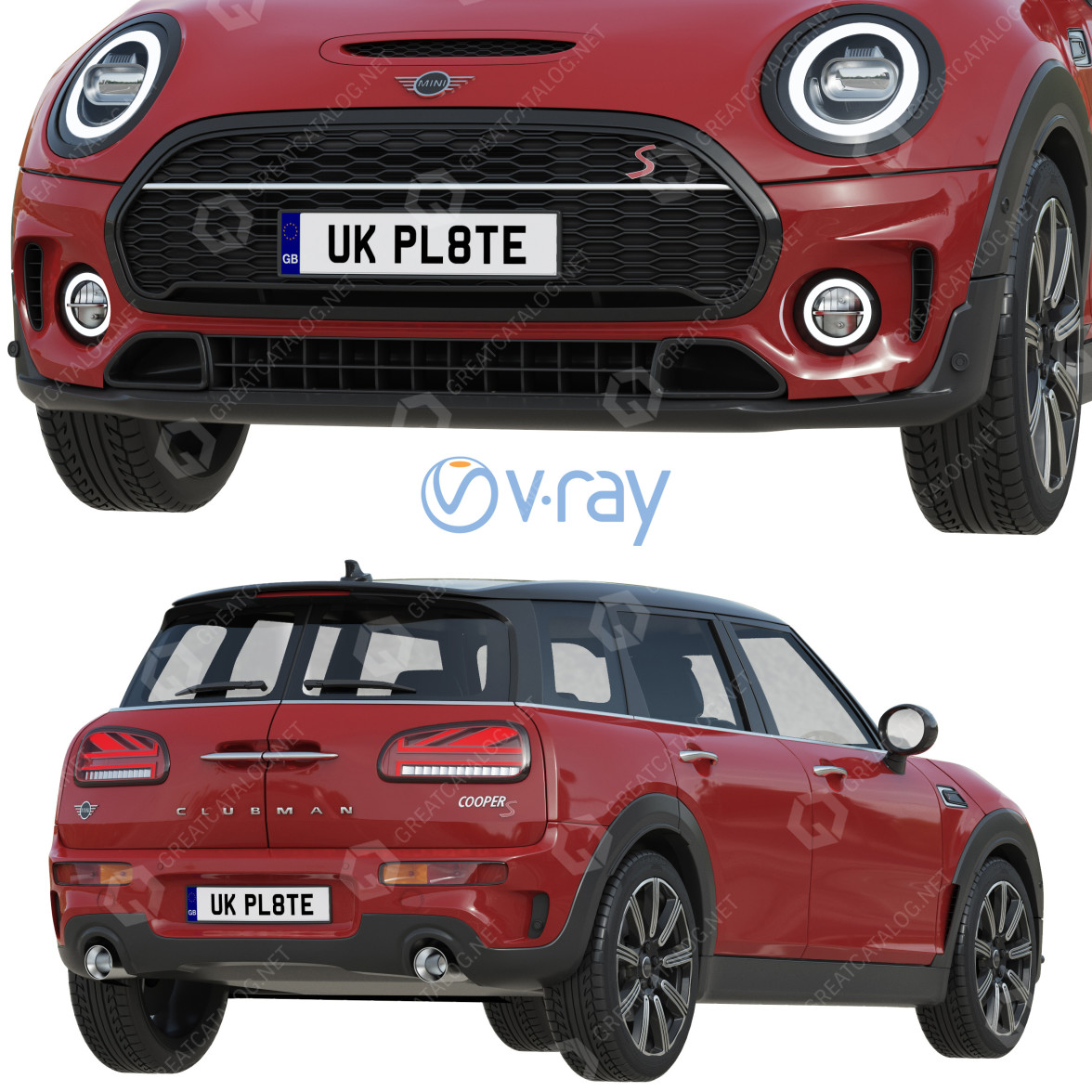 Car BMW Mini Clubman 3D model - GreatCatalog 27510