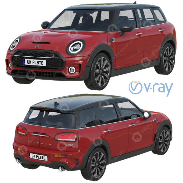 Car BMW Mini Clubman 3D model - GreatCatalog 27510