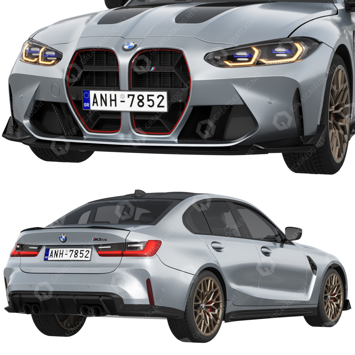 Car BMW M3 CS 3D model・Download 3D models・Great Catalog - GreatCatalog ...