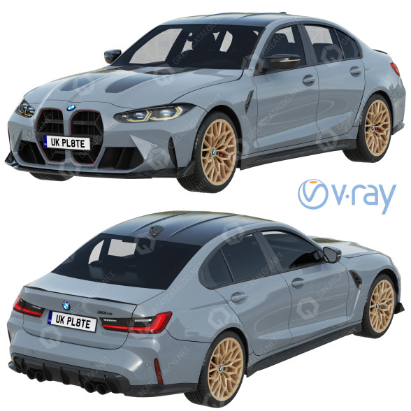Car BMW M3 CS 3D model・Download 3D models・Great Catalog - GreatCatalog ...