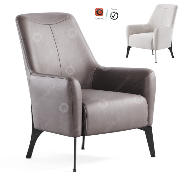 Armchair Saloni Mobilya Paris 3D model - GreatCatalog 27531