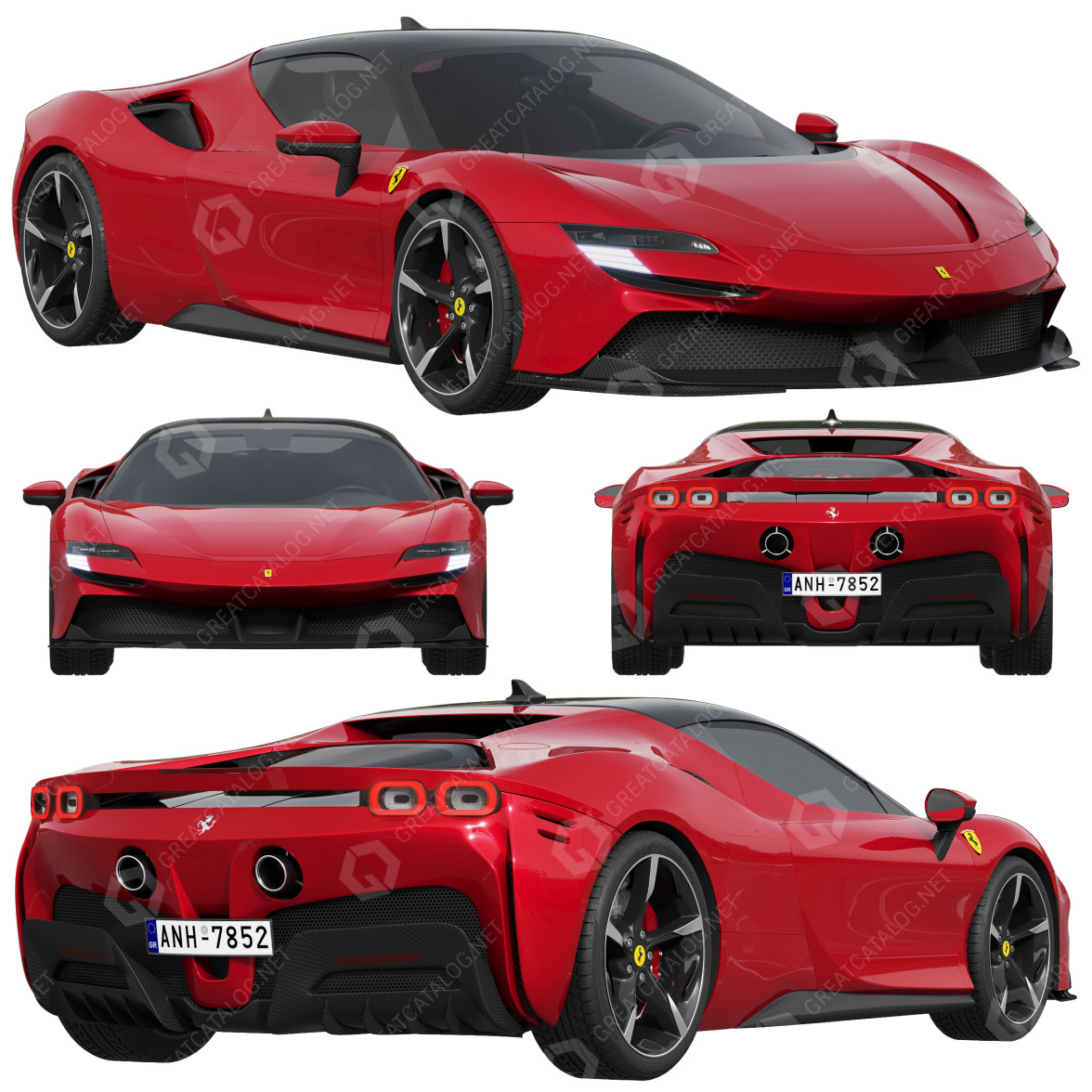 Car Ferrari SF90 Stradale 3D model - GreatCatalog 27561