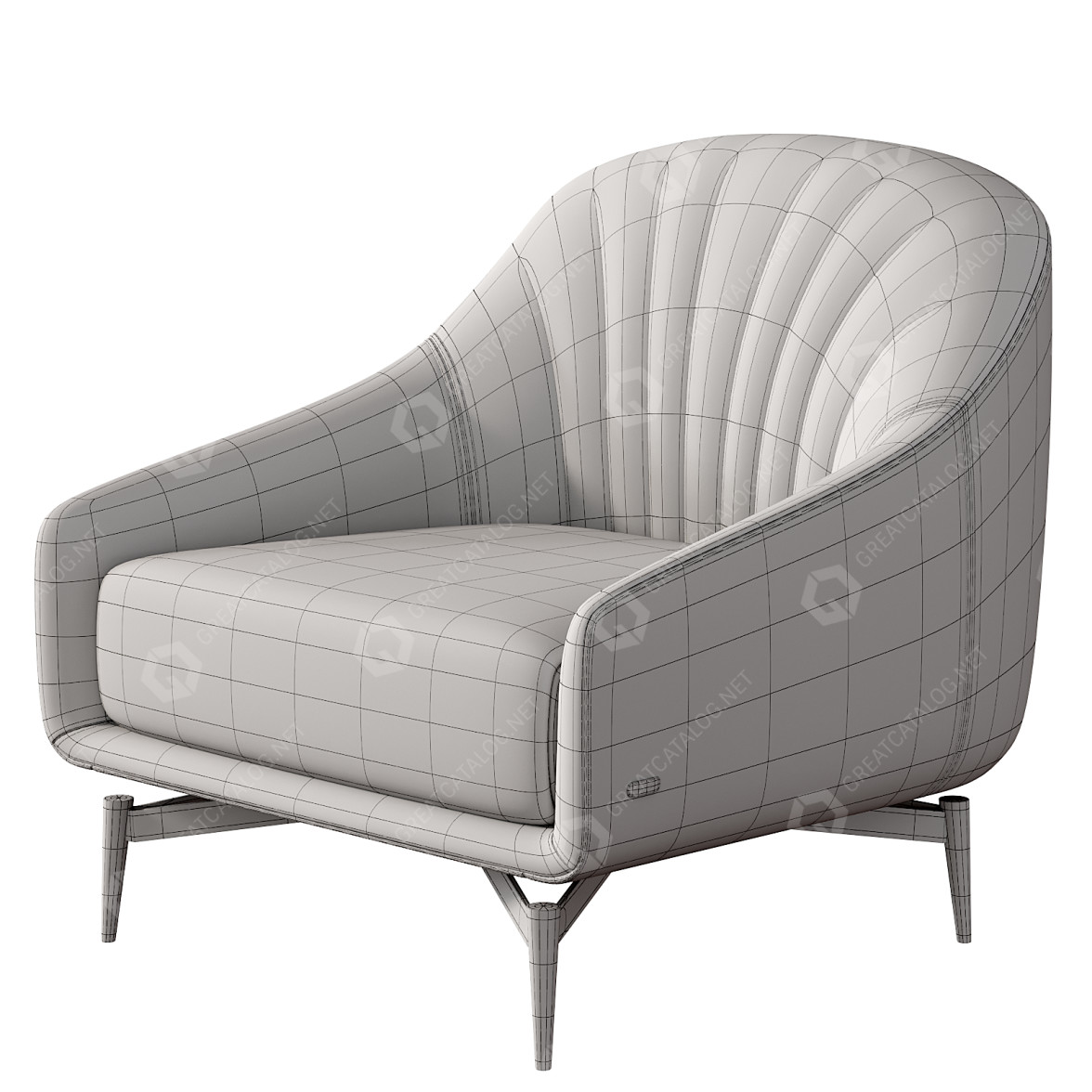 Кресло Natuzzi Editions C014 Felicita 3D модель