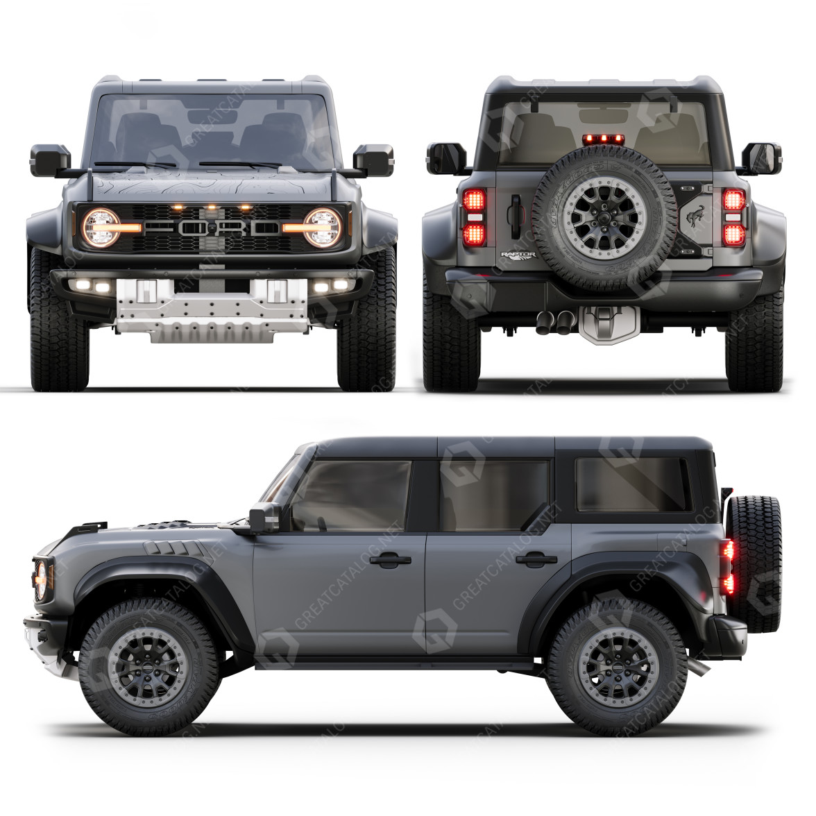 Car Ford Bronco Raptor 3D model - GreatCatalog 27612