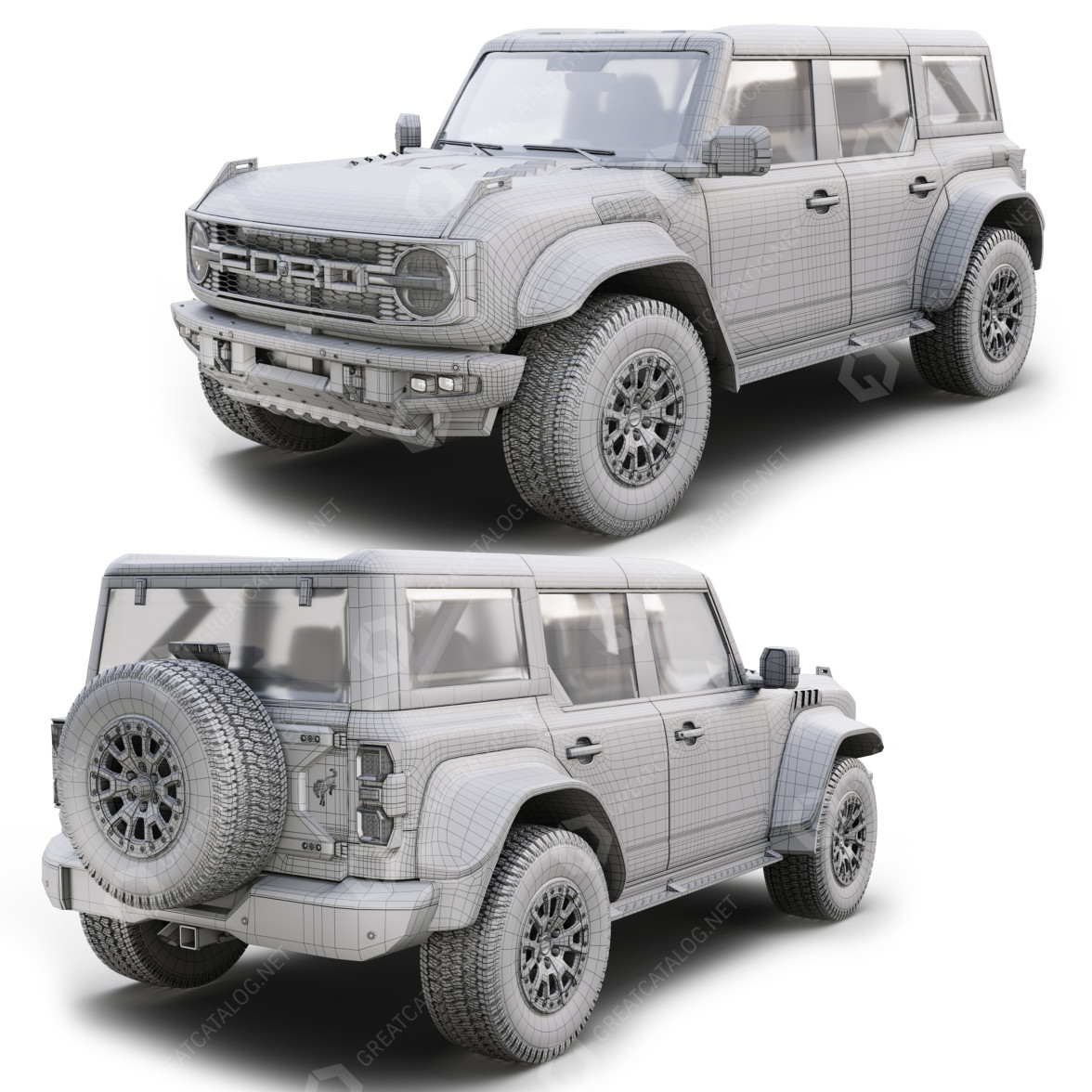 Car Ford Bronco Raptor 3D model - GreatCatalog 27612