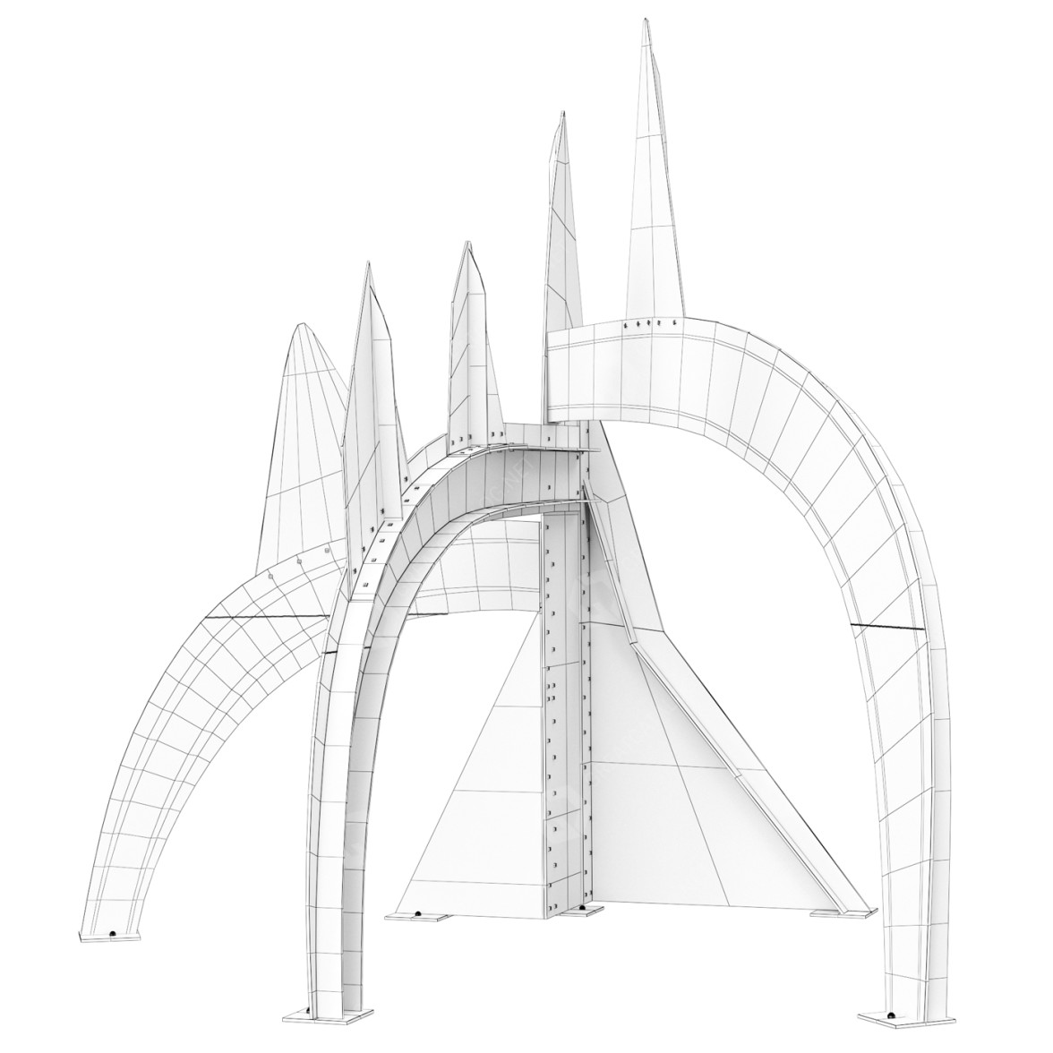 Sculpture Saurien by Alexander Calder 3D model #27782 | GreatCatalog