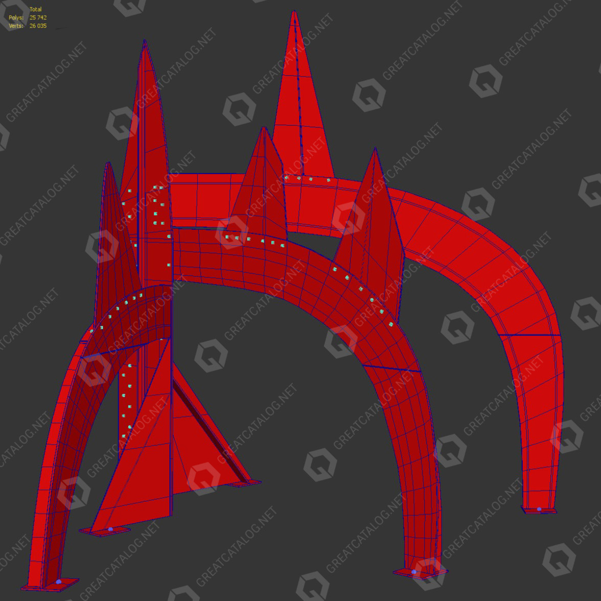 Sculpture Saurien by Alexander Calder 3D model #27782 | GreatCatalog
