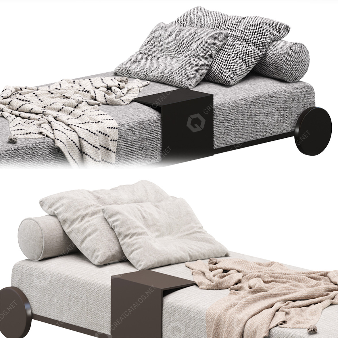 Chaise Longue Ditre Italia Sanders Air Outdoor 3D model - GreatCatalog ...