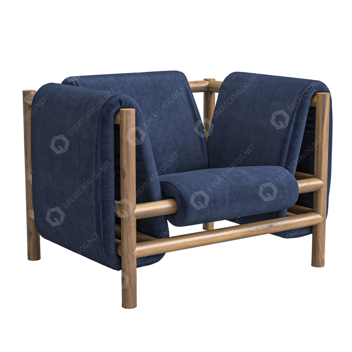 Armchair Mantas Soltas by Etel Design 3D model - GreatCatalog 28049