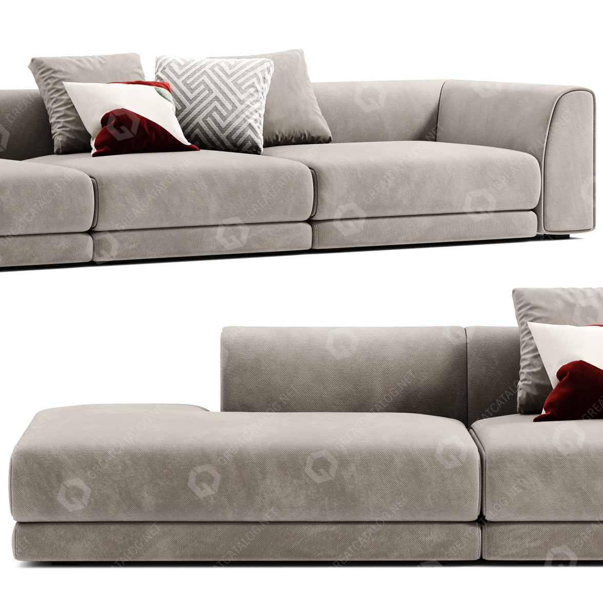 Sofa Baxter Rafael 2 3D model・Download 3D models