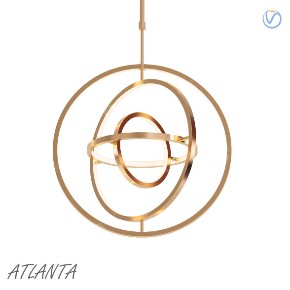 Chandelier Atlanta Led 3D model・Download 3D models