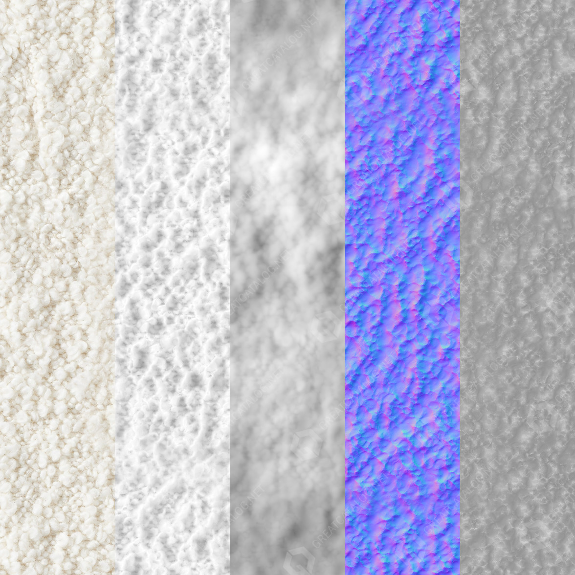 Fabric Boucle PBR Material 3D model - GreatCatalog 29090