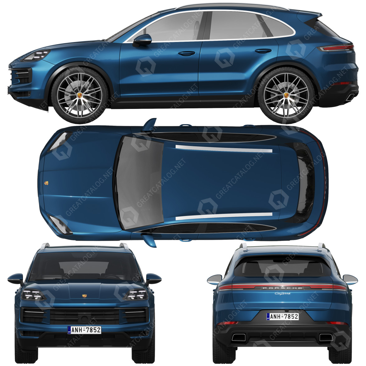 Car Porsche Cayenne 3D model - GreatCatalog 29190