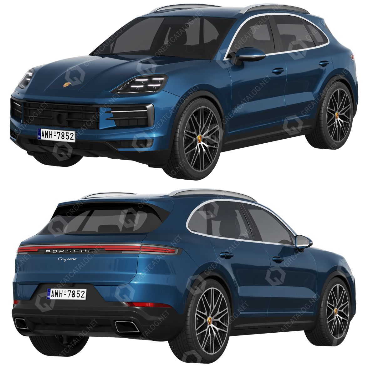 Car Porsche Cayenne 3D model - GreatCatalog 29190