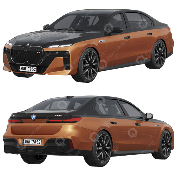 Car BMW i7 M70 3D model・Download 3D models・Great Catalog - GreatCatalog ...