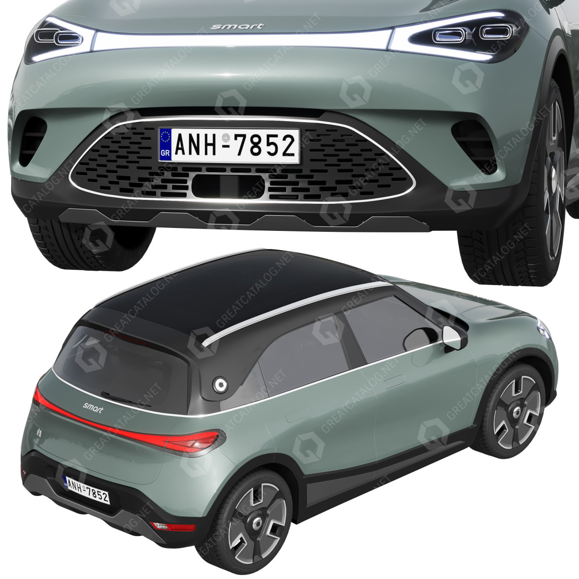 Car Mercedes-Benz Smart 1 3D model - GreatCatalog 29236