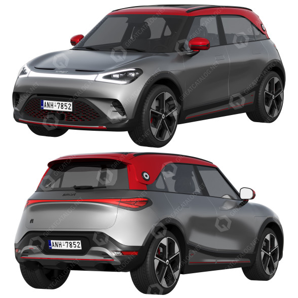 Car Mercedes-Benz Smart 1 Brabus 3D model - GreatCatalog 29237