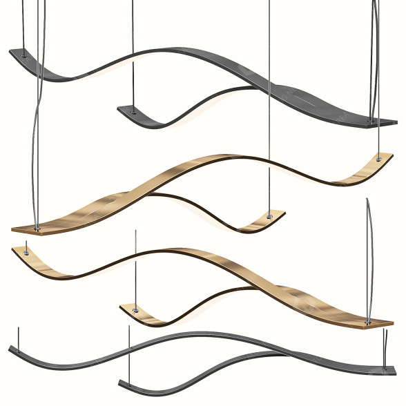 Pendant Lamp Creative Modern Led Abstract 3D model - GreatCatalog 29521