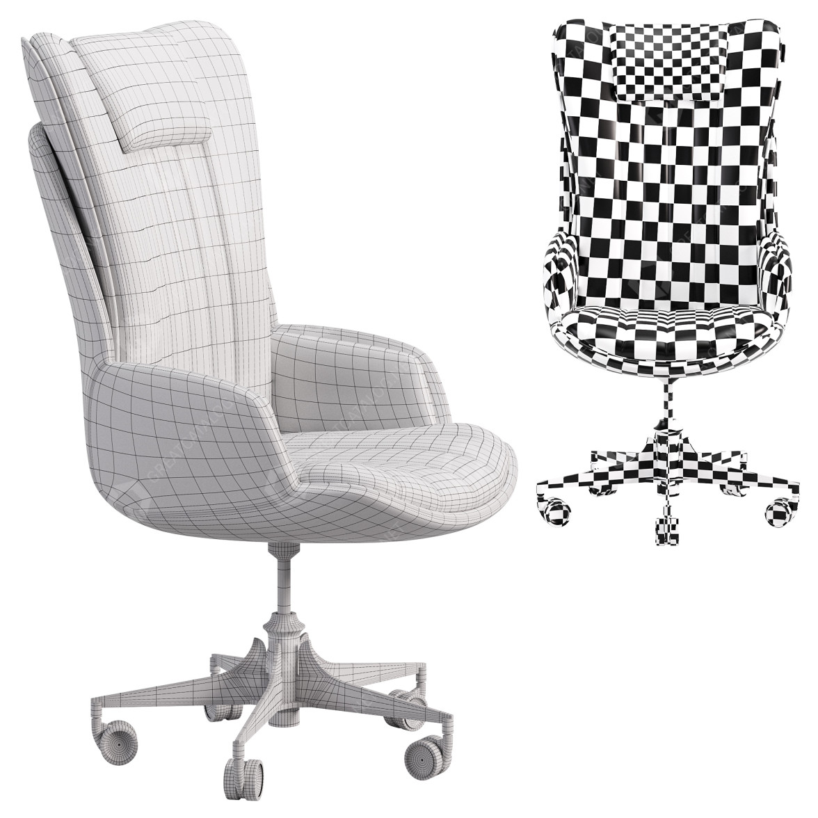 Office Chair Visionnaire Sektor 3D model - GreatCatalog 29591