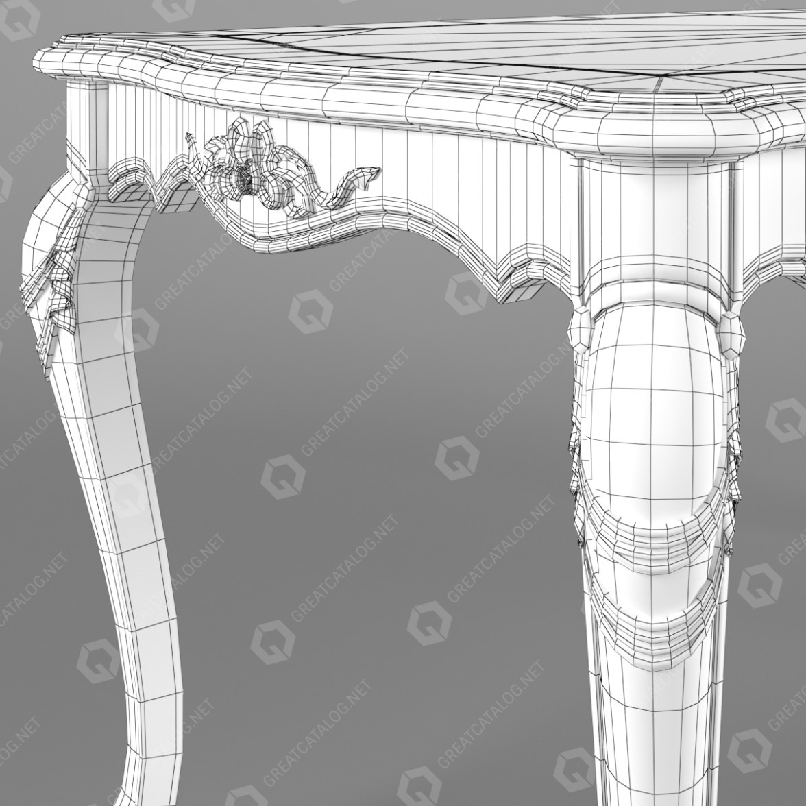 Table Carpenter Long Dining 3D model - GreatCatalog 2335