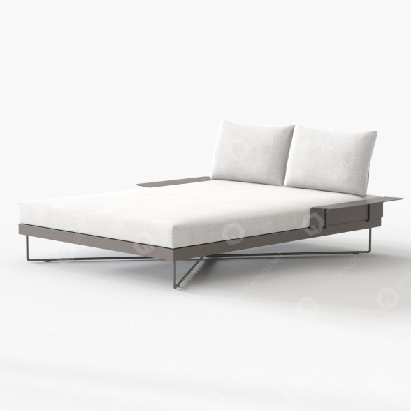 Sunbed Roberti Rattan Coral Reef Art.9805 3D model - GreatCatalog 2534