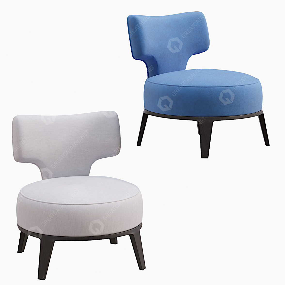 Armchair Flexform Drop 3D model - GreatCatalog 29808