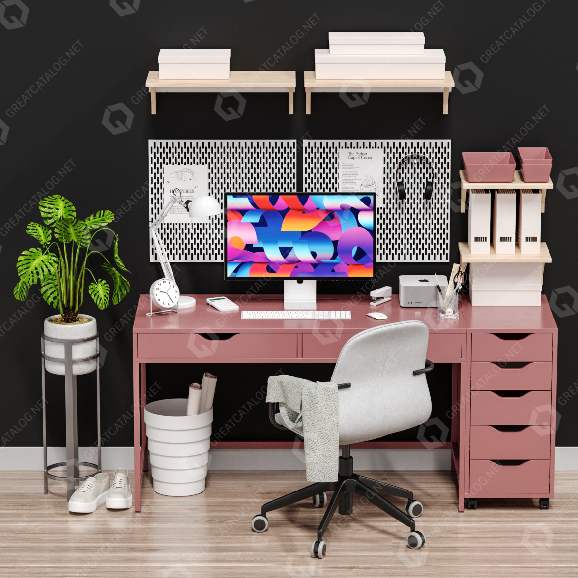 Workspace IKEA Alex 2 3D model・Download 3D models