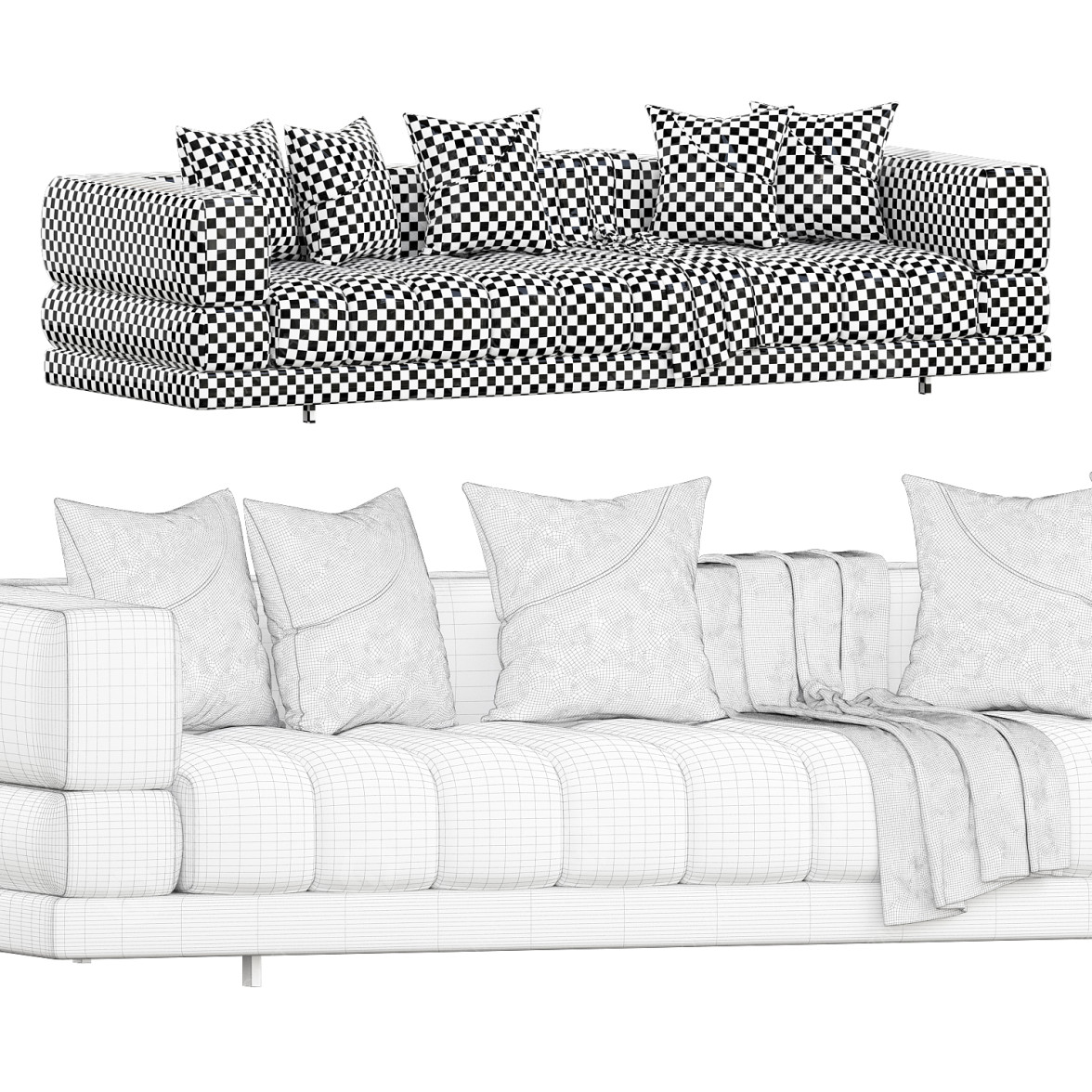 Sofa Turri Domus 3D model・Download 3D models・Great Catalog ...