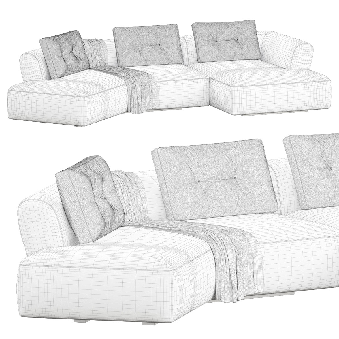 Sofa Cassina Sengu Bold 3D model - GreatCatalog 30015