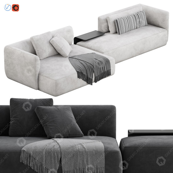 Sofa MDF Italia Cosy 3D model #30160 | GreatCatalog