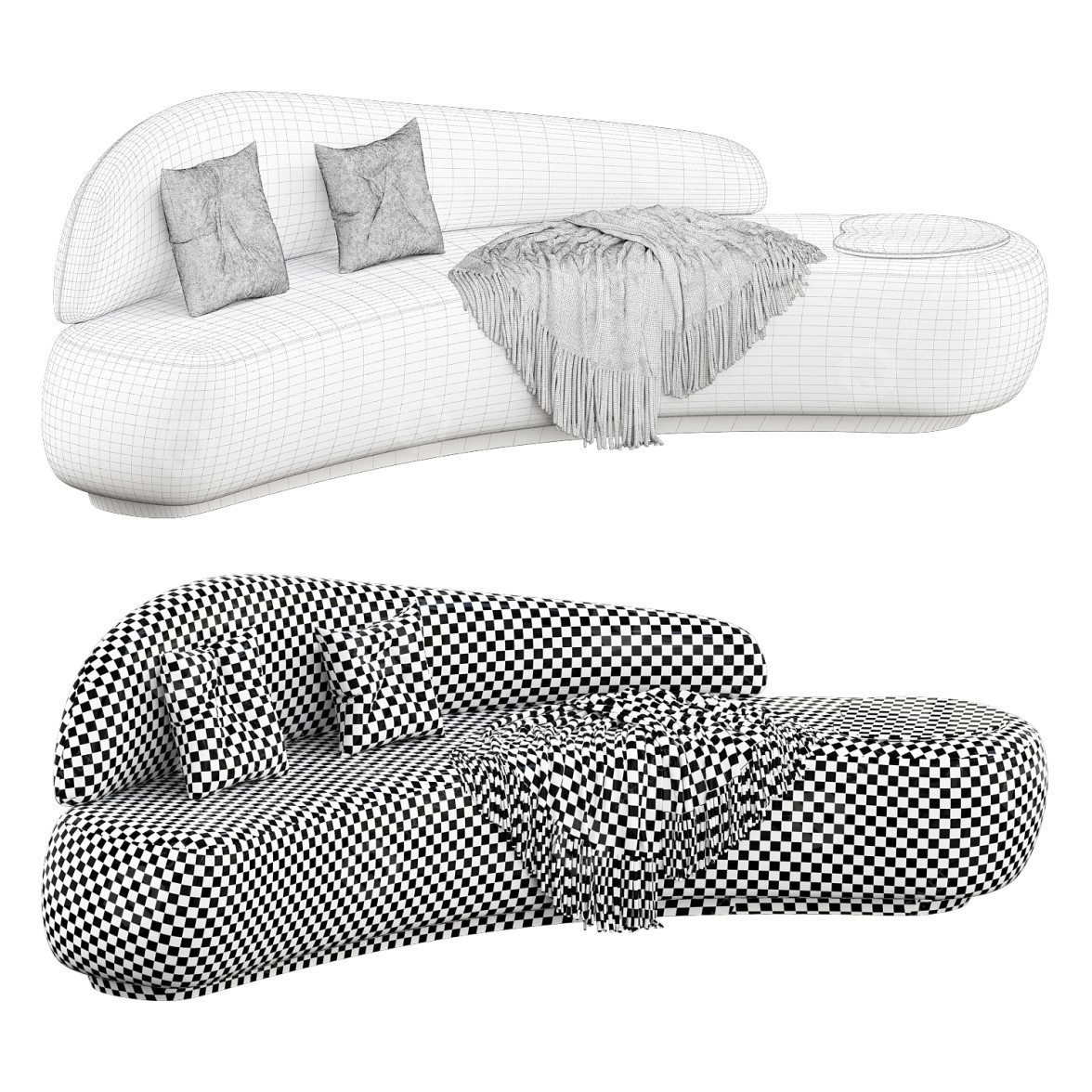 Sofa 1stDibs Curved 3D model - GreatCatalog 30166