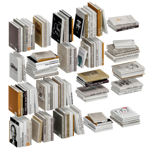 Books Set 3D model・Download 3D models・Great Catalog - GreatCatalog 30240