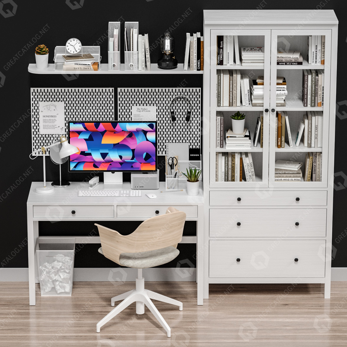 Workspace IKEA Office 14 3D model・Download 3D models