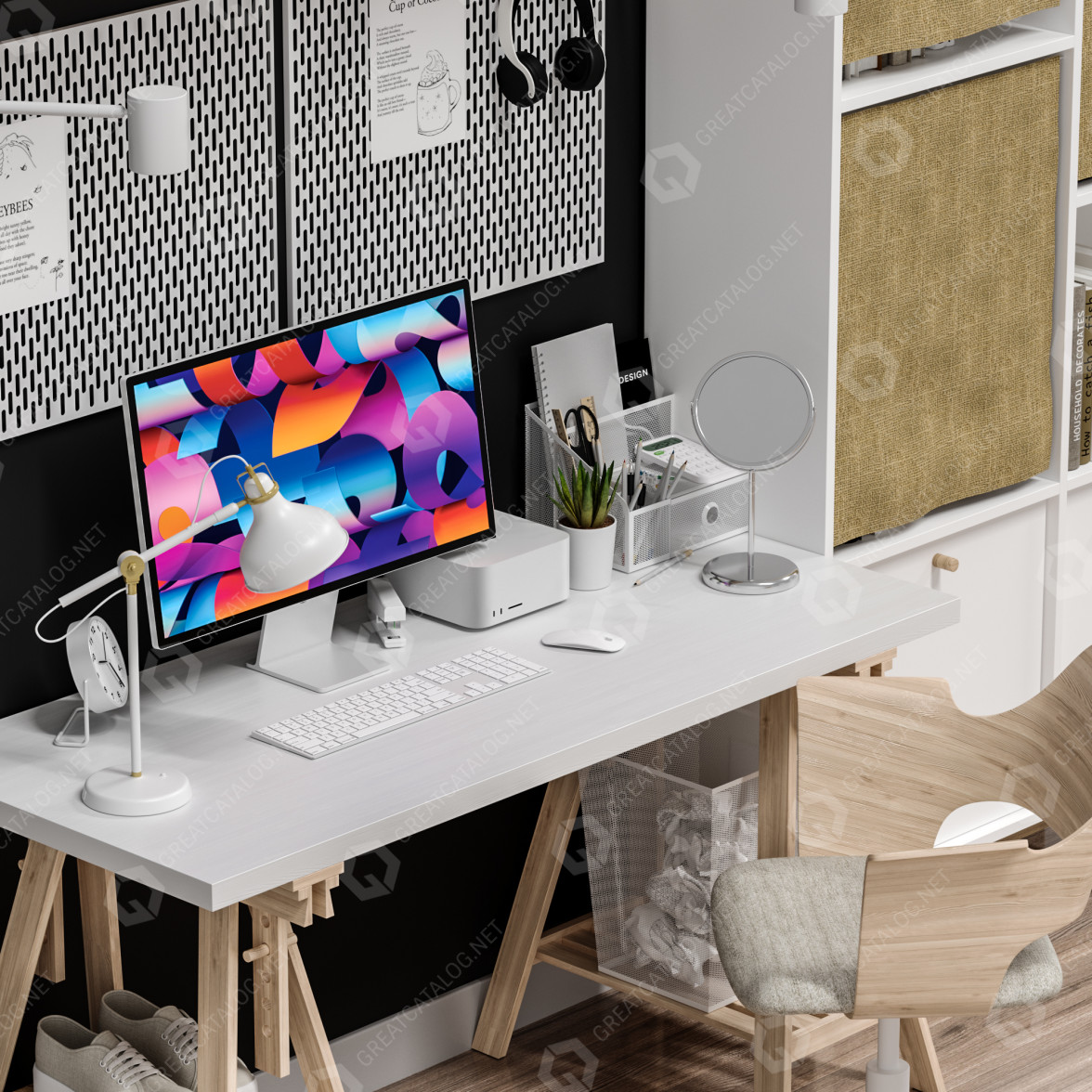 Workspace IKEA Office Workplace 17 3D model・Download 3D models