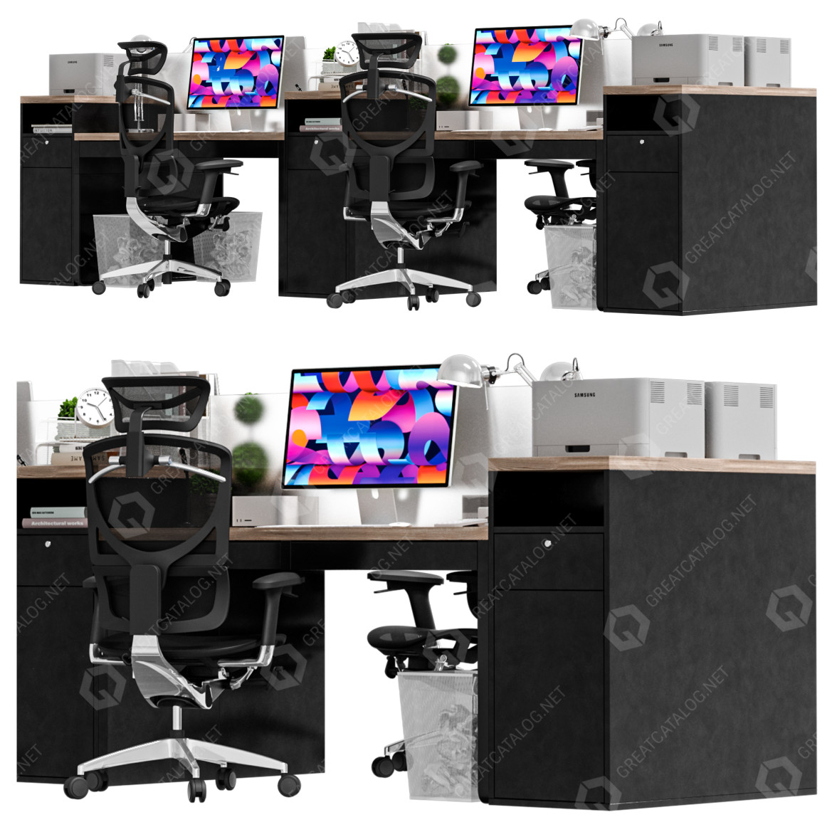 Workspace IKEA Office Workplace 18 3D model - GreatCatalog 30329