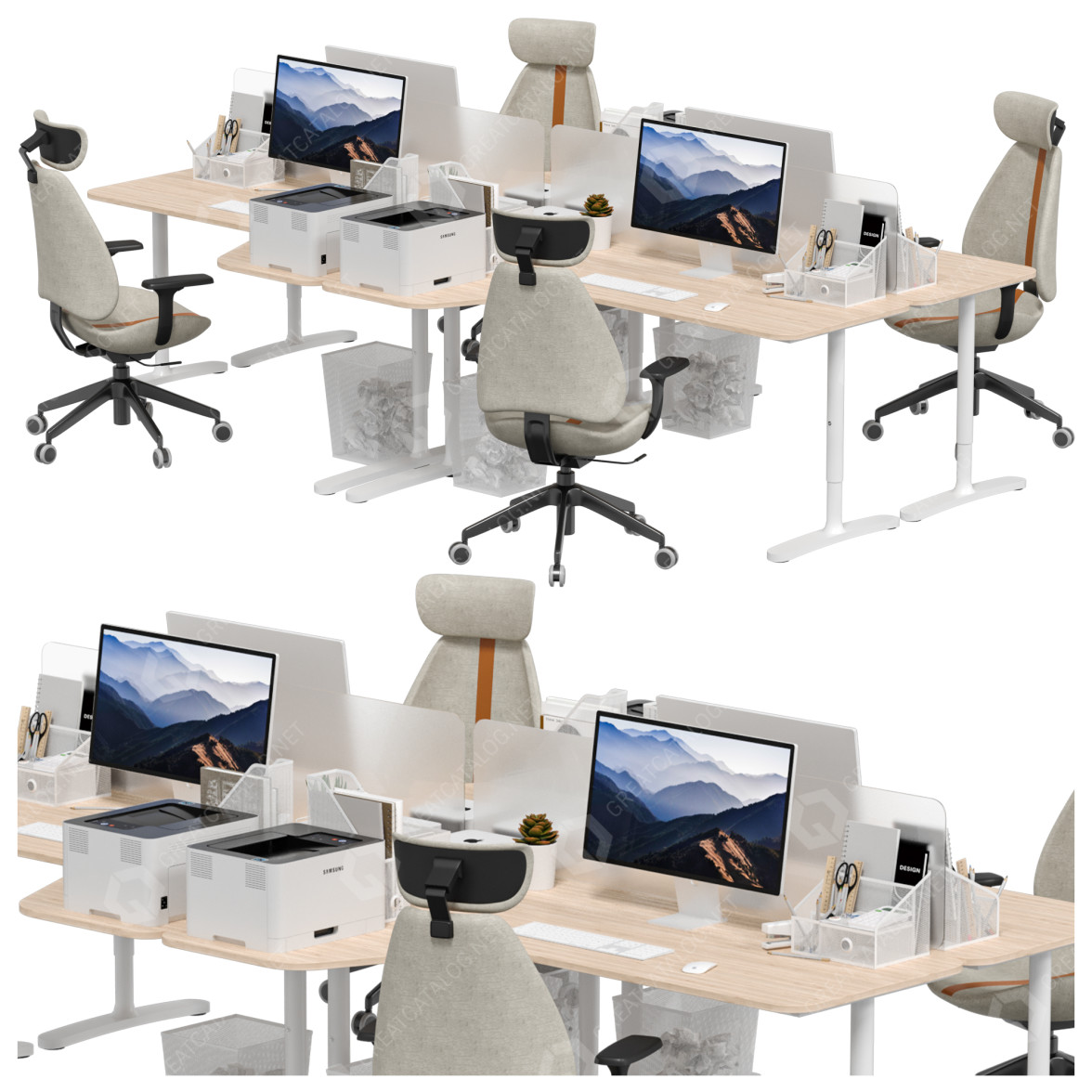 Workspace IKEA Set 28 Gruppspel 3D model・Download 3D models