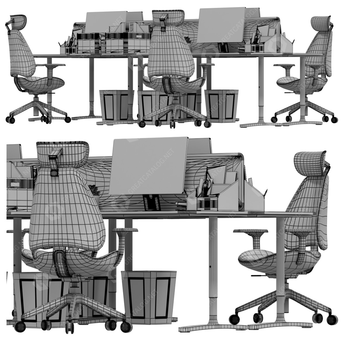 Workspace IKEA Set 28 Gruppspel 3D model・Download 3D models